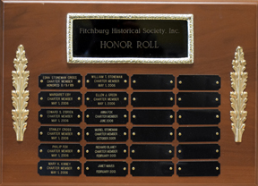 FHS. Board of Directors Honor Plaque | Fitchburg Historical Society