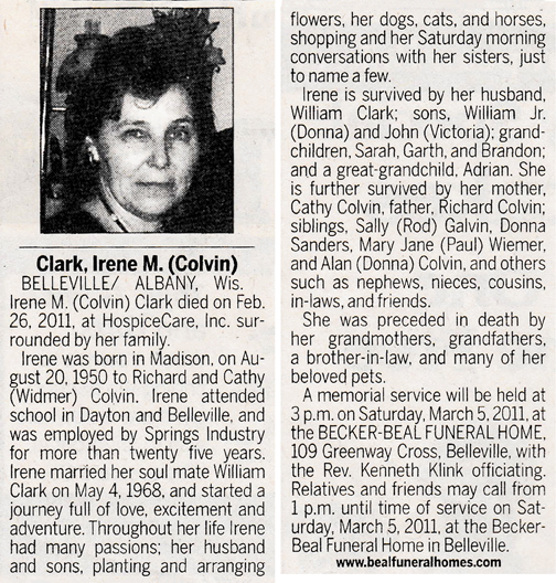 Obituary Names C to G | Fitchburg Historical Society