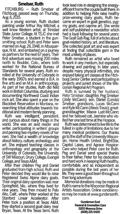 Obituary Names S to Z | Fitchburg Historical Society